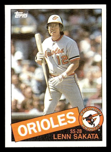 Lenn Sakata 1985 Topps Card #81 Baltimore Orioles | eBay