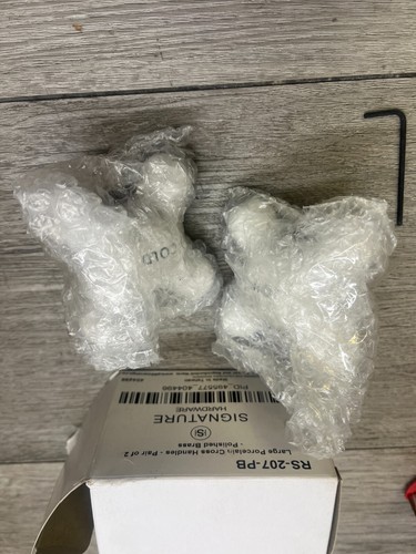 Signature Hardware 111424 Large Replacement Porcelain Cross Handles | eBay