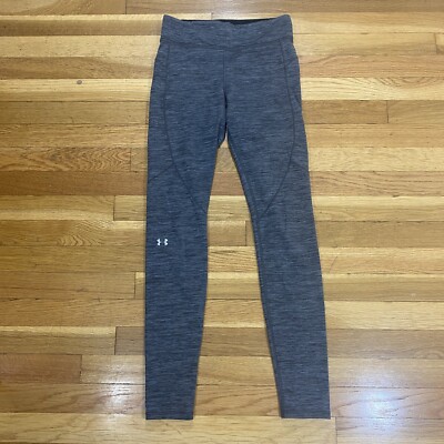 Under Armour UA Full Length Leggings Women Size X-Small XS Gray Pocket ...