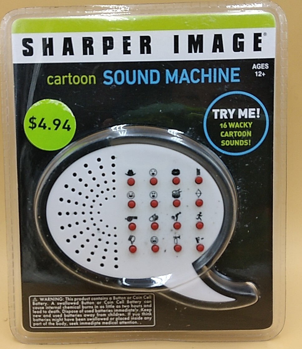 Sharper Image 16 Wacky Funny Cartoon Sound Machine Ages 12 1004472 for ...