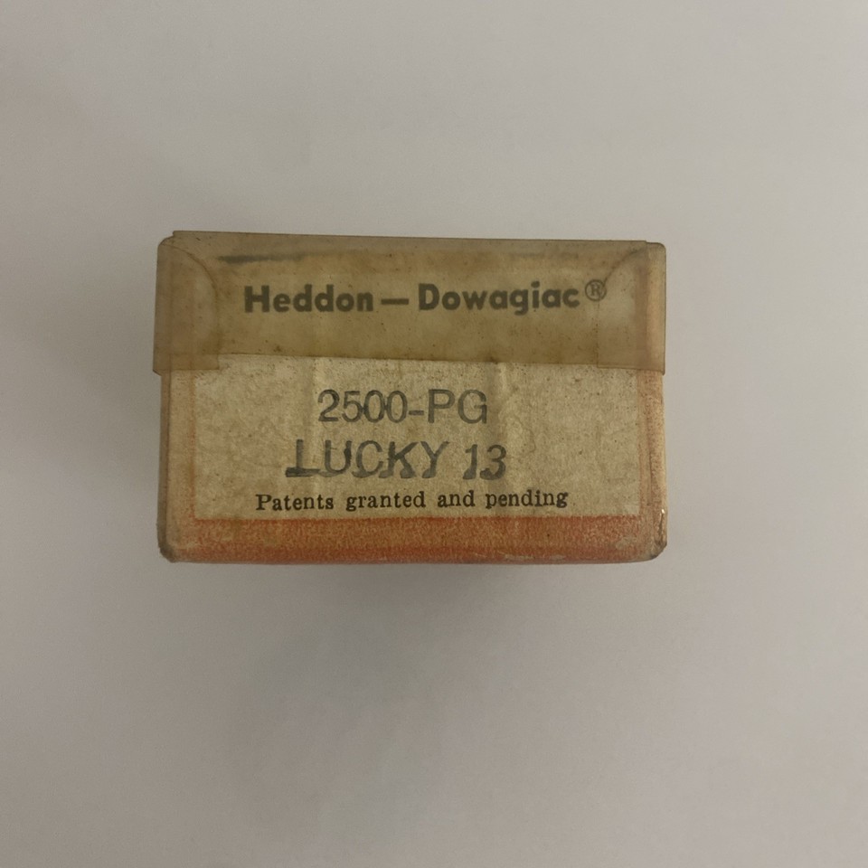 Vintage Heddon Dowagiac 2500-PG LUCKY 13 **BOX ONLY** | eBay