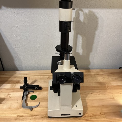 Olympus IM Inverted Laboratory Microscope w/3 Objectives ~ PARTS/REPAIR ...