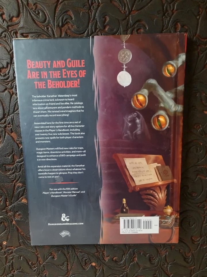 🔥Xanathar's Guide to Everything by Dungeons & Dragons 2017, Hardcover ...