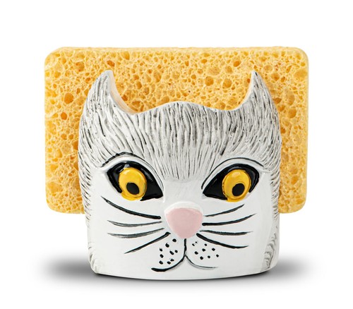 Cat Sponge Holder For Kitchen Sink Cute Kitchen Sponge Holder Kitty ...
