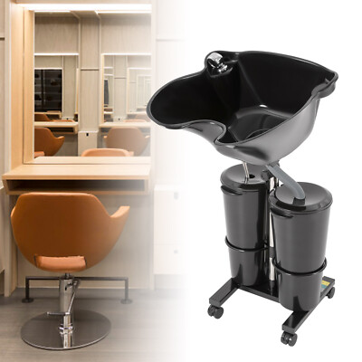 Portable Hairdressing Salon Basin 2 Buckets Hair Washing Sink Shampoo ...