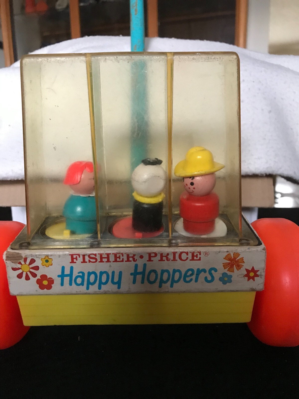 VINTAGE 1969 Fisher Price Happy Hoppers Push Toy #121 | eBay
