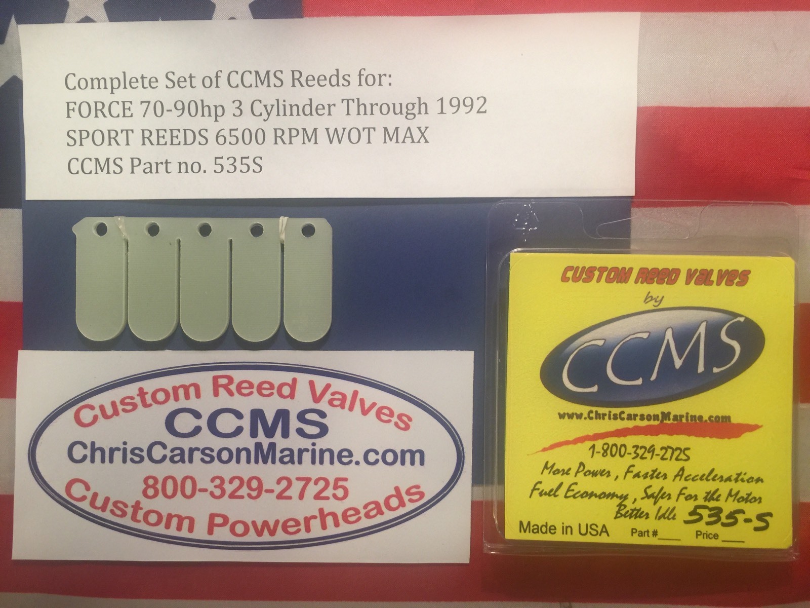 70-90hp 3 Cyl Outboard Reed Reeds Through 1992 PN535S | CCMS Force ...