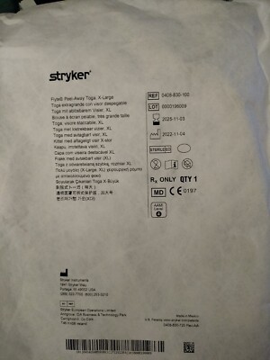 stryker T7 plus zippered togas with peel away face sheild | eBay