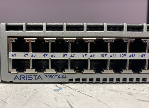 Arista DCS-7050TX-64-R 48x RJ45 1/10GBASE-T 4x QSFP+ Switch R-F Air 2x ...