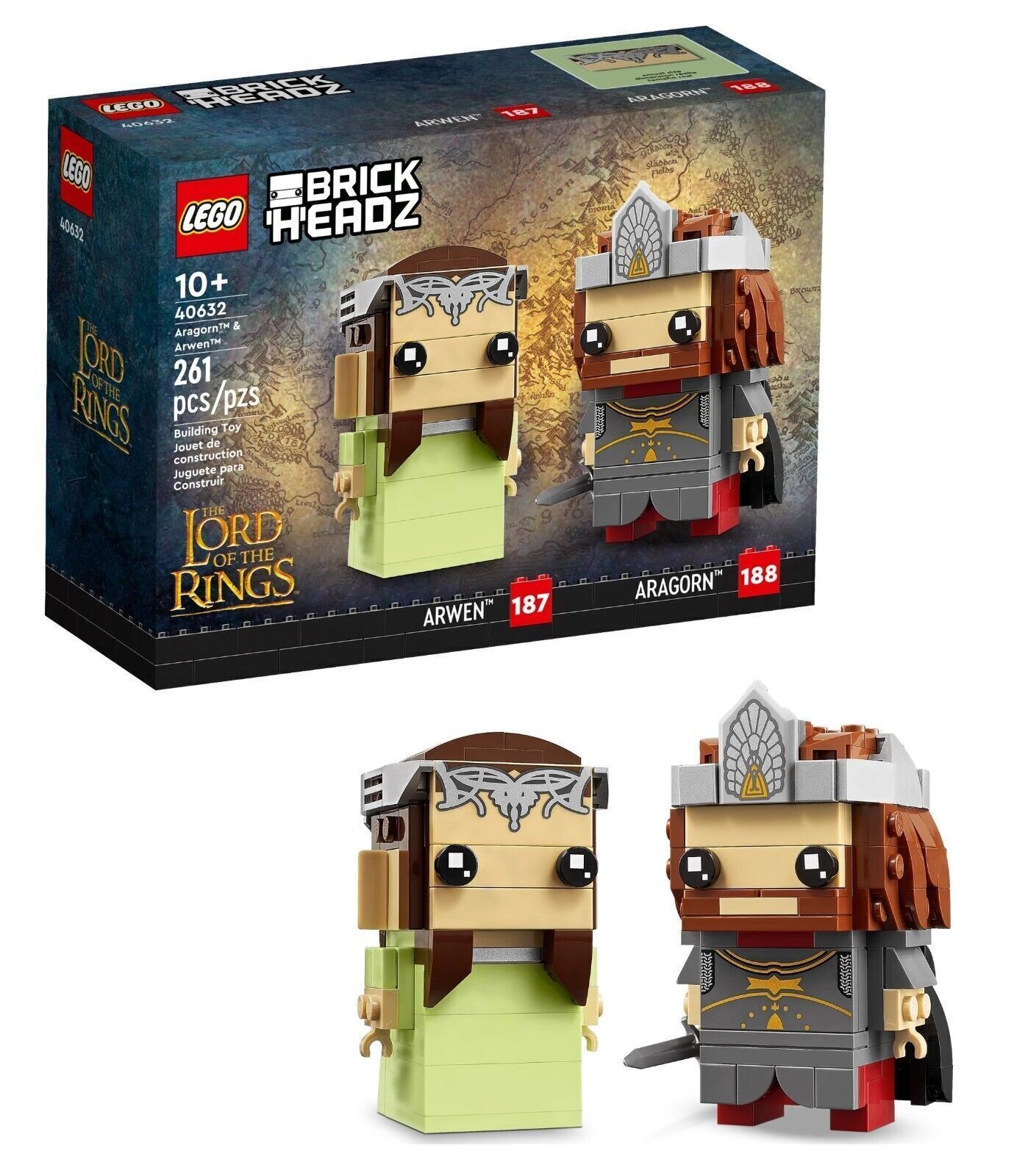 LEGO BRICKHEADZ: Aragorn & Arwen (40632) for sale online | eBay