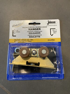 Johnson Hardware Pocket Door "V" Track Hanger, Universal, 2-Wheel ...