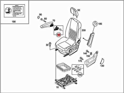 Genuine MERCEDES 906 909 5-t Box 906 909 Bus Ts fixture 0009730800 | eBay