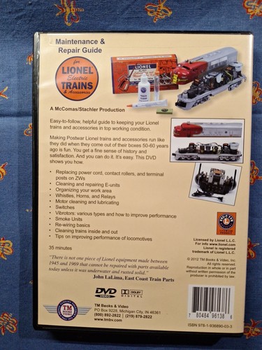 Maintenance & Repair Guide for Lionel Electric Trains & Accessories DVD NEW | eBay