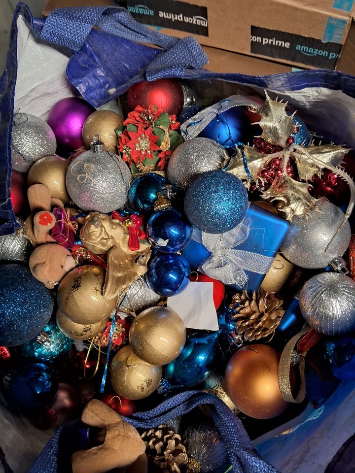 Massive Bag Of Christmas Baubles | eBay UK