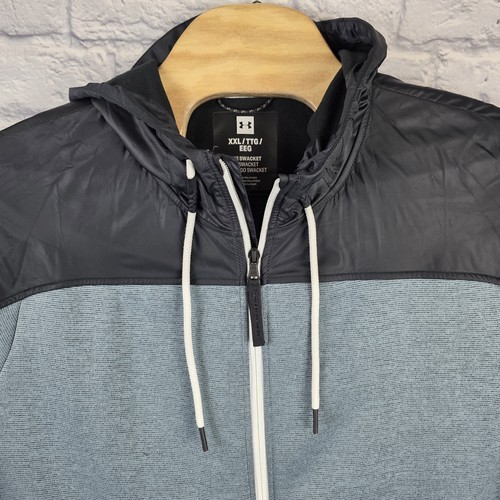 Under Armour Men Cold Gear Swacket Performance Full Zip Hooded Loose ...