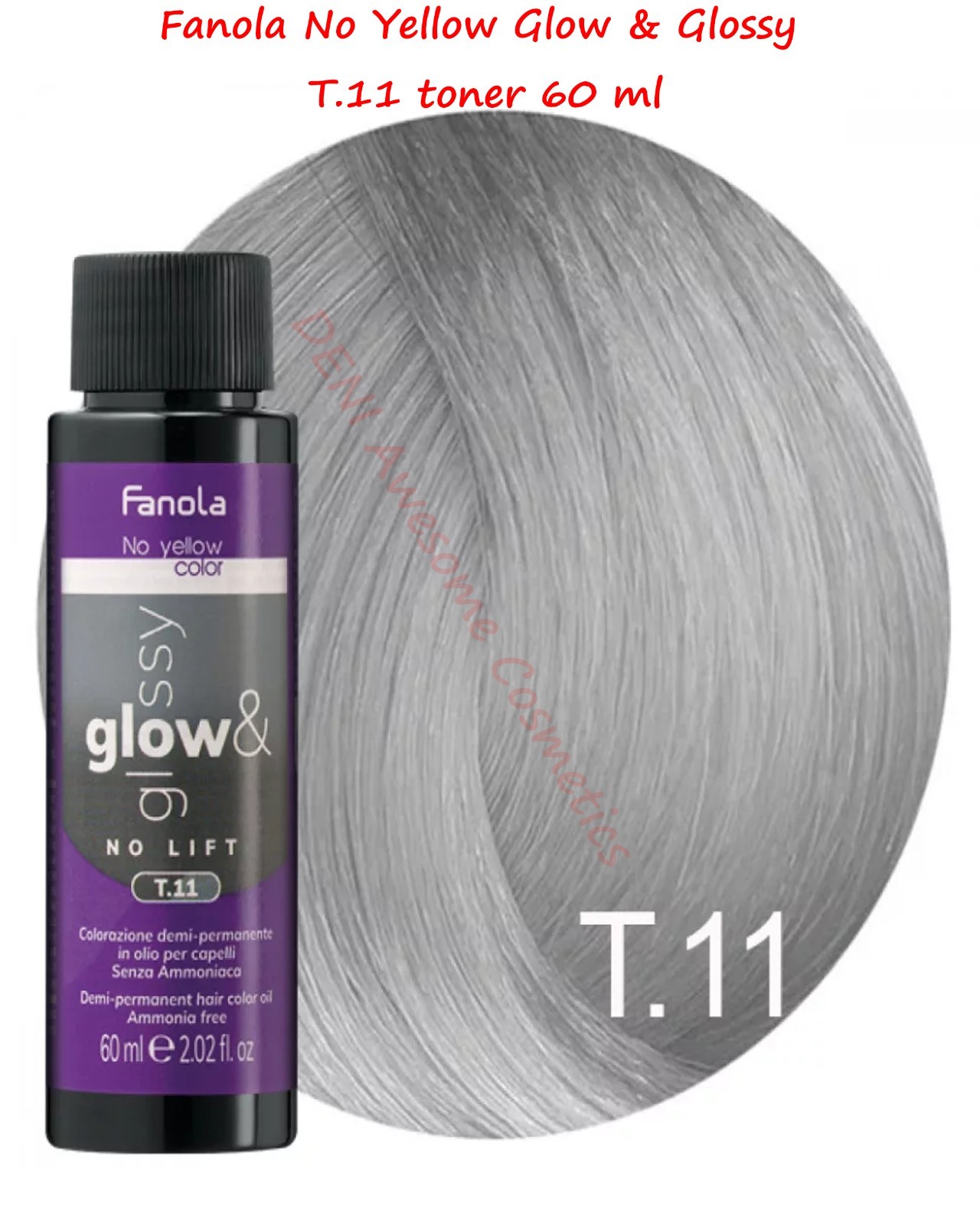 Fanola No Yellow Color Cream Colouring Blonde Hair Dye Anti Yellow ...