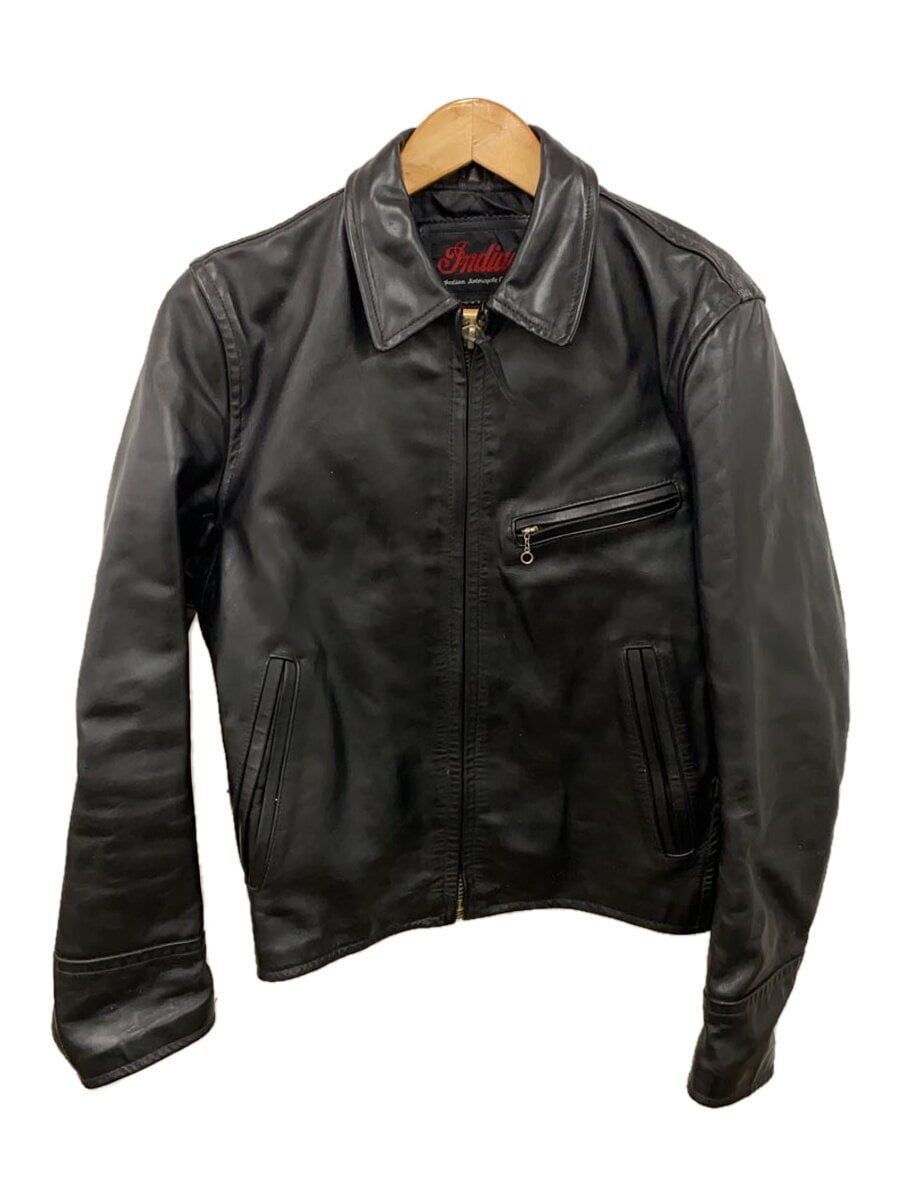 Indian Motorcycle Leather Jacket Blouson 36 Horse Bla… - Gem