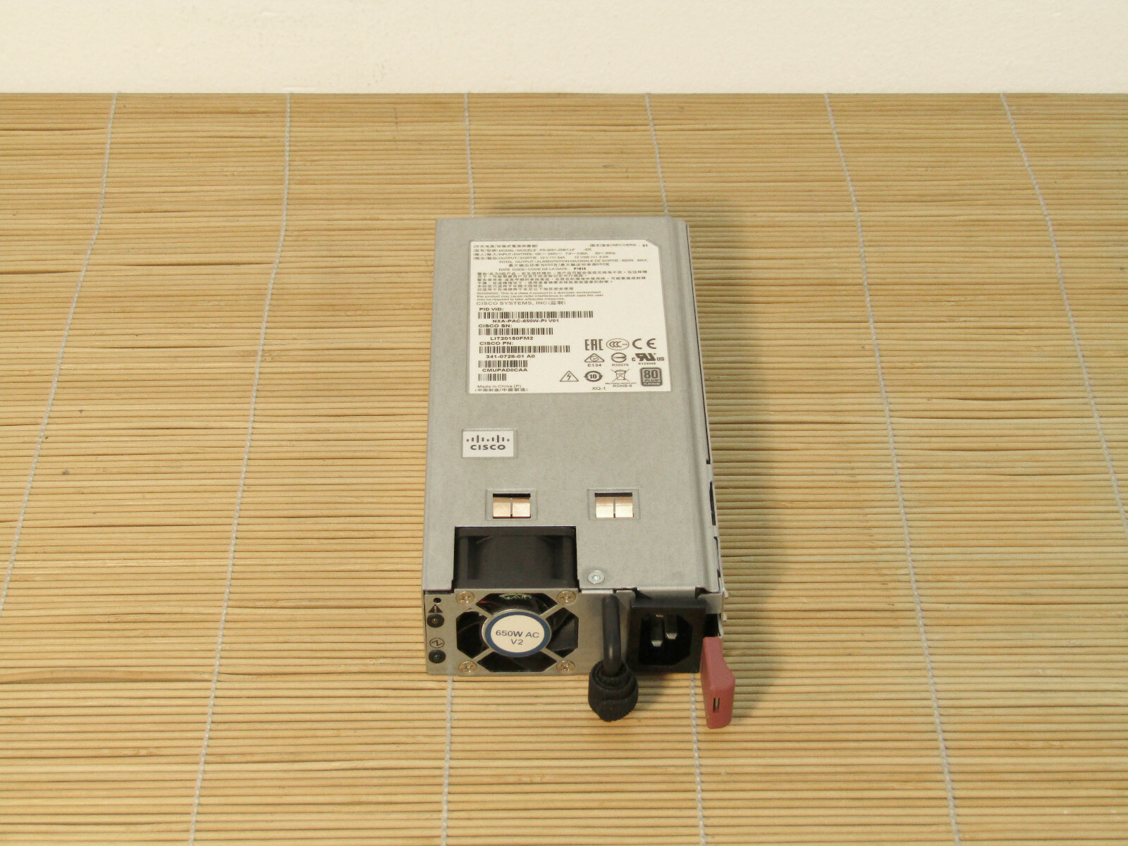 Cisco NXA-PAC-650W-PI Nexus 9000 650W AC PS Port-side Intake | eBay