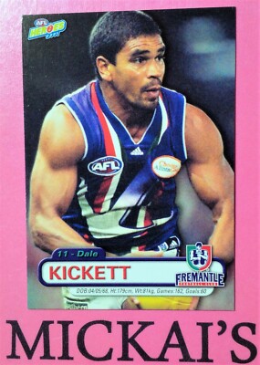 AFL HEROES - FREMANTLE FOOTBALL CLUB - DALE KICKETT - FOOTY TRADING ...