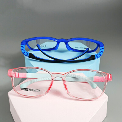 Children's Eyeglass Frame Silicone+TR Spectacles for Kids 6-12 year's ...
