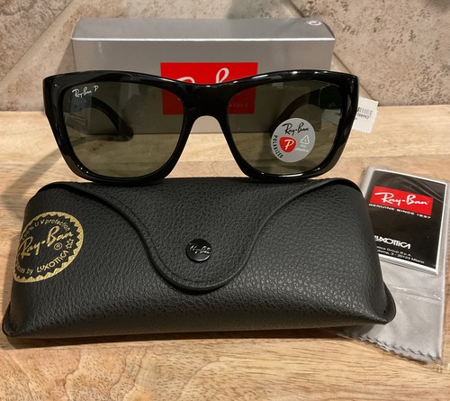 RAY BAN RB4194 601/9A 53-17 140 3P Black/Green Lens Polarized Case ...