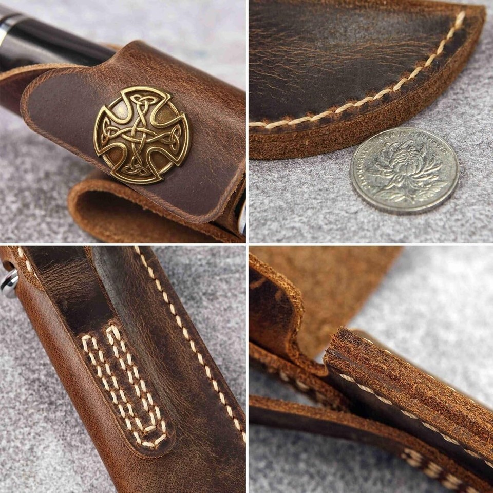 Full grain Leather Sheath for Buck 120 Knife, knife holder, fixed blade ...