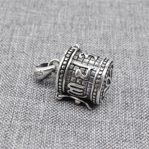 925 Sterling Silver Om Prayer Box Locket Pendant for Yoga Meditation ...