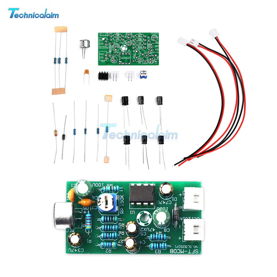 Microphone Pickup Module Noise Cancelling Microphone Amp Board DIY Kit ...