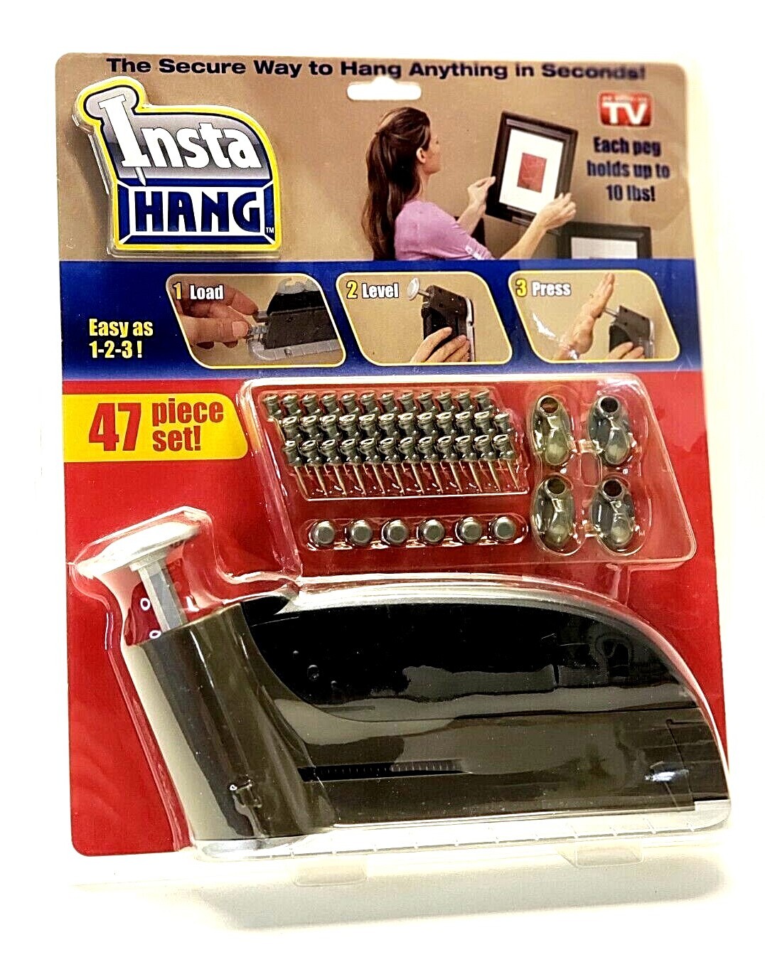 Insta Hang Picture Hanging Tool Kit 47 piece Set As Seen On TV New Sealed | eBay