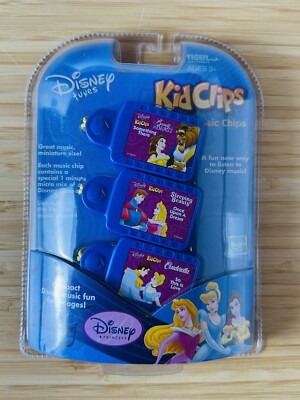Disney Tunes KIDCLIPS Kid Clips Music Chip Song 3-Pack PRINCESS ...