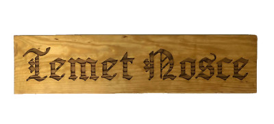 TEMET NOSCE Engraved Sign Wooden Know Thyself Wall SOCRATES Quote The ...