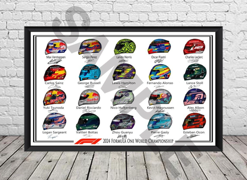 F1 2024 Signed Photo Poster Print Formula One Autographed Drivers Memorabilia | eBay UK