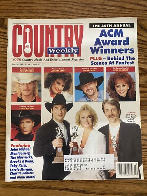 Vintage Country Music Weekly Magazine May 1995 ACM Award Winners ...