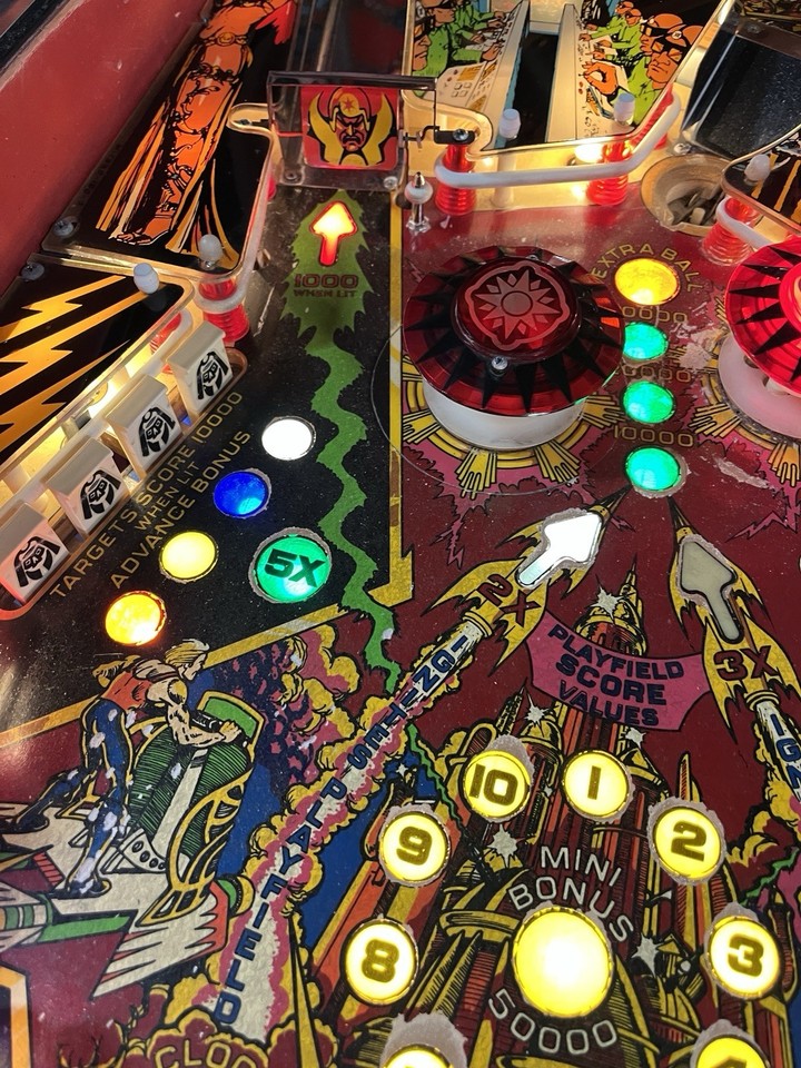 1980 BALLY FLASH GORDON PINBALL MACHINE PROF TECHS PLAYS GREAT | eBay