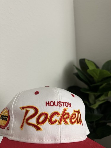 Vintage 90s Houston Rockets NBA White Dome Script Sports Specialties ...