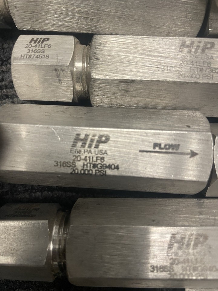 LOT - Qty 12 HiP Ball Check Valve Medium Pressure 20-41LF6 316SS 20,000 ...