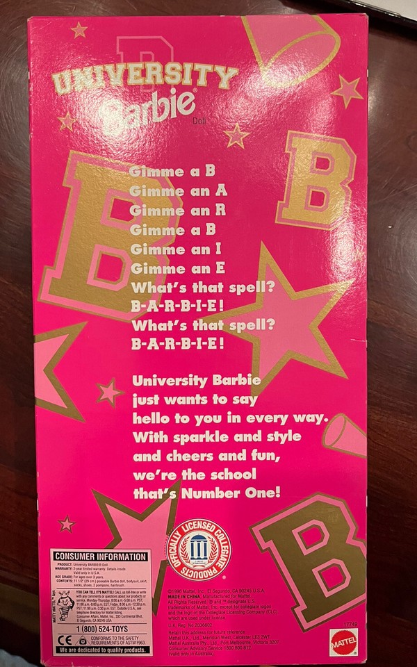 Barbie as Georgetown cheerleader | eBay