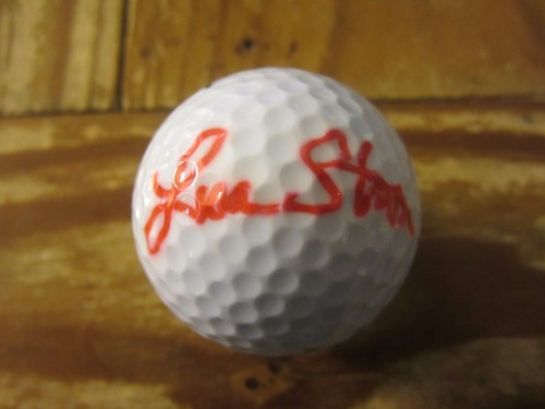 Lisa Strom Golfer Autographed Signed Beta Ti Tech Golf Ball LPGA Tour ...