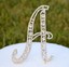 5" Crystal Rhinestone Gold Cake Topper Letter Monogram Golden Wedding ...