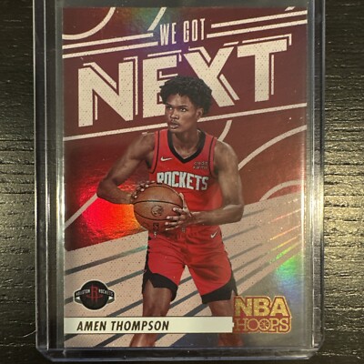 2023-24 Panini NBA Hoops We Got Next HOLO #35 Amen Thompson RC Houston ...