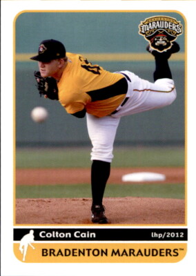 2012 Bradenton Marauders Grandstand #1 Colton Cain Waxahachie Texas TX ...