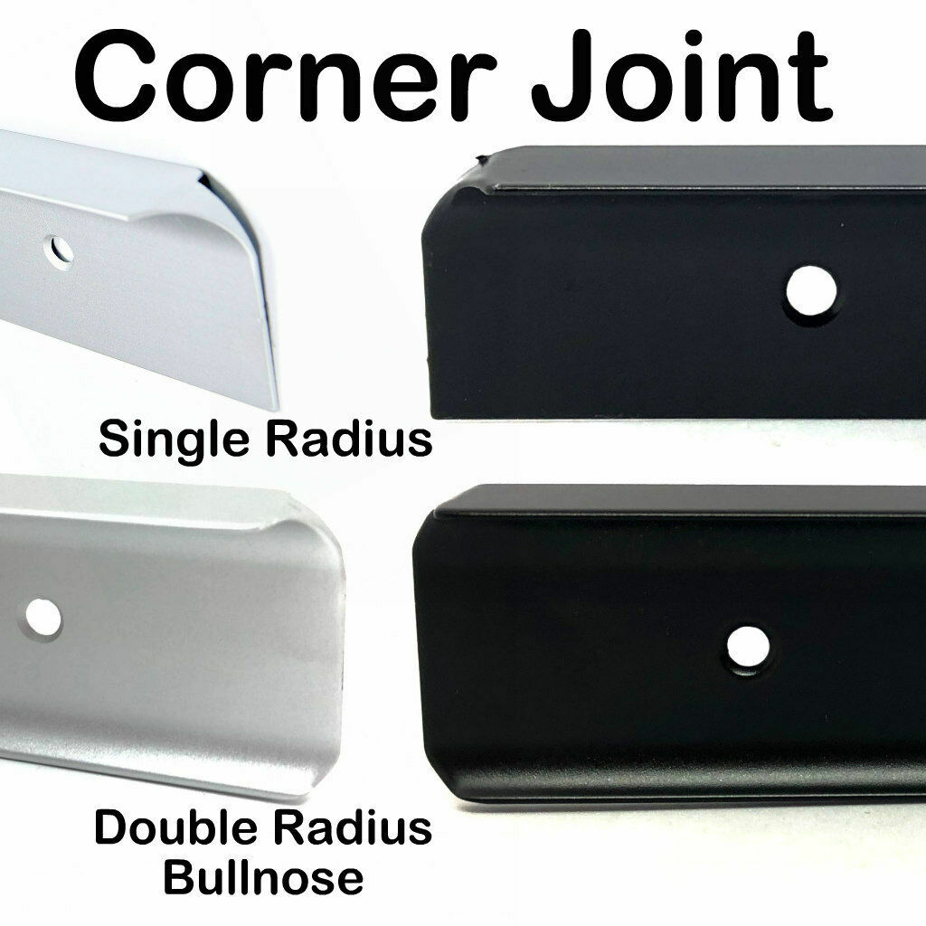 Worktop Strip DOUBLE 9mm Rad Silver Or Black Fits 38 40mm END STRAIGHT CORNER EBay Worktop Strip DOUBLE 9mm Rad Silver Or Black Fits 38 40mm END STRAIGHT CORNER EBay