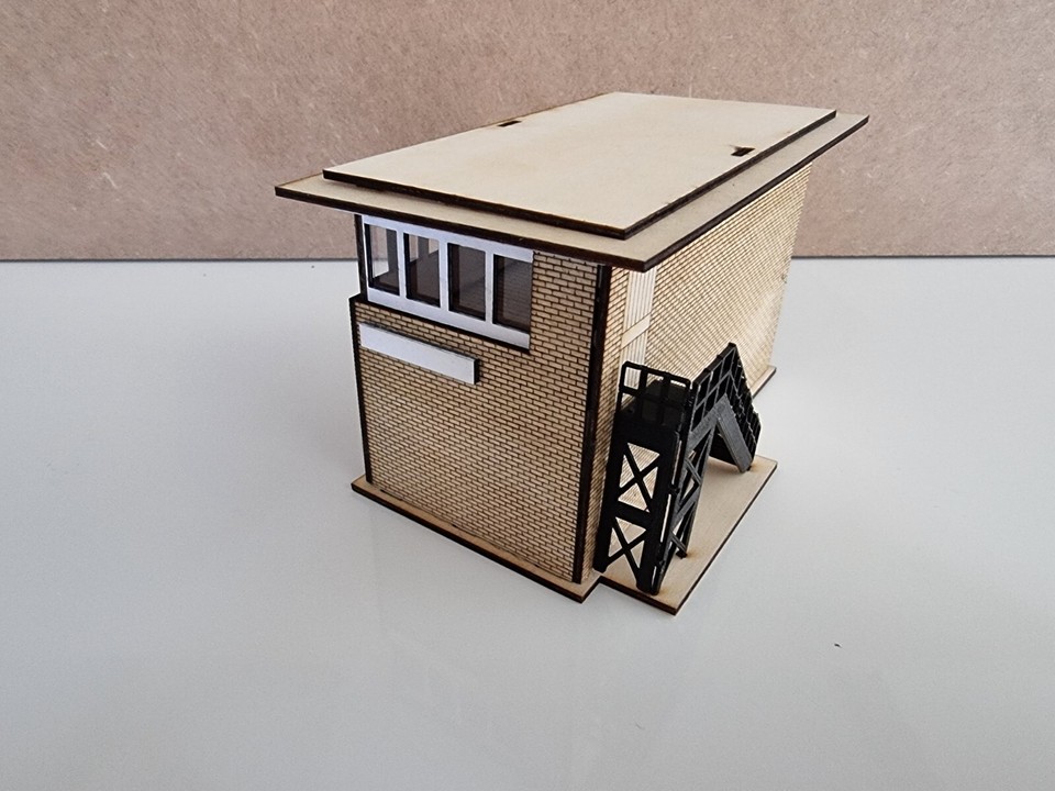 British Railways OO 1:76 Scale Unpainted Wood Laser-Cut ARP Signal Box ...