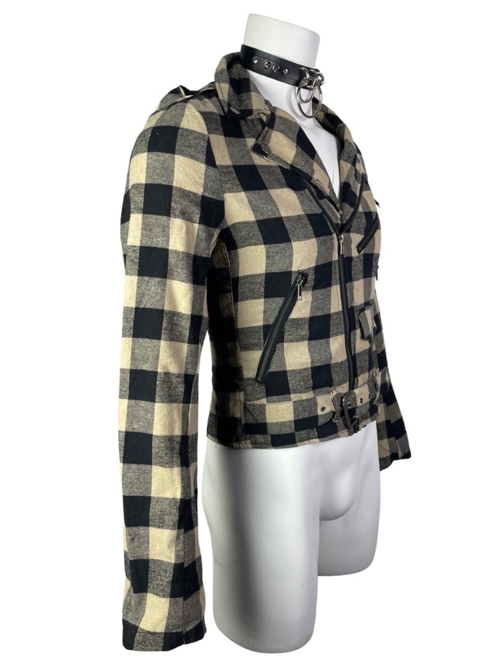 TRIPP FLANNEL GRUNGE ROCKABILLY MOTORCYCLE EMO ROCK MOTO BIKER PUNK ...