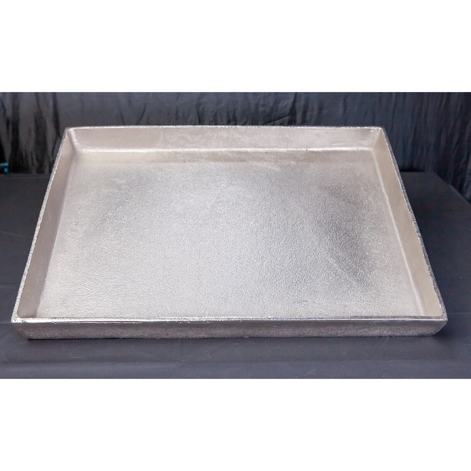Sm. Cast Aluminum Rectangle Tray Nickel Antique 817298020241 | eBay