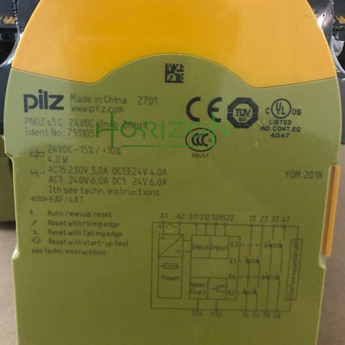 1pcs New PILZ 751105 PNOZ s5 C 24VDC 2 n/o 2 n/o t | eBay