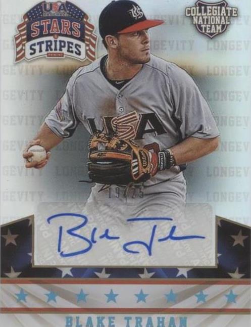 2015 Panini Stars and Stripes - Longevity Signatures Blake Trahan #14 ...