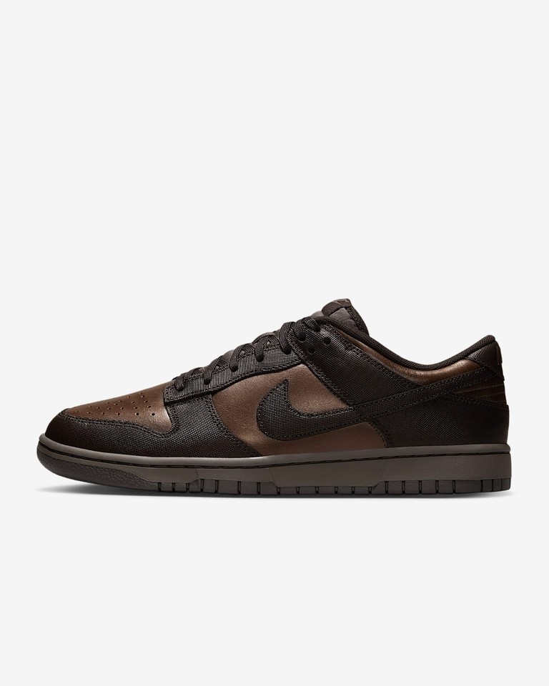 NIKE Dunk Low Retro Premium HQ1979-001 Ironstone Velvet Brown Velvet ...
