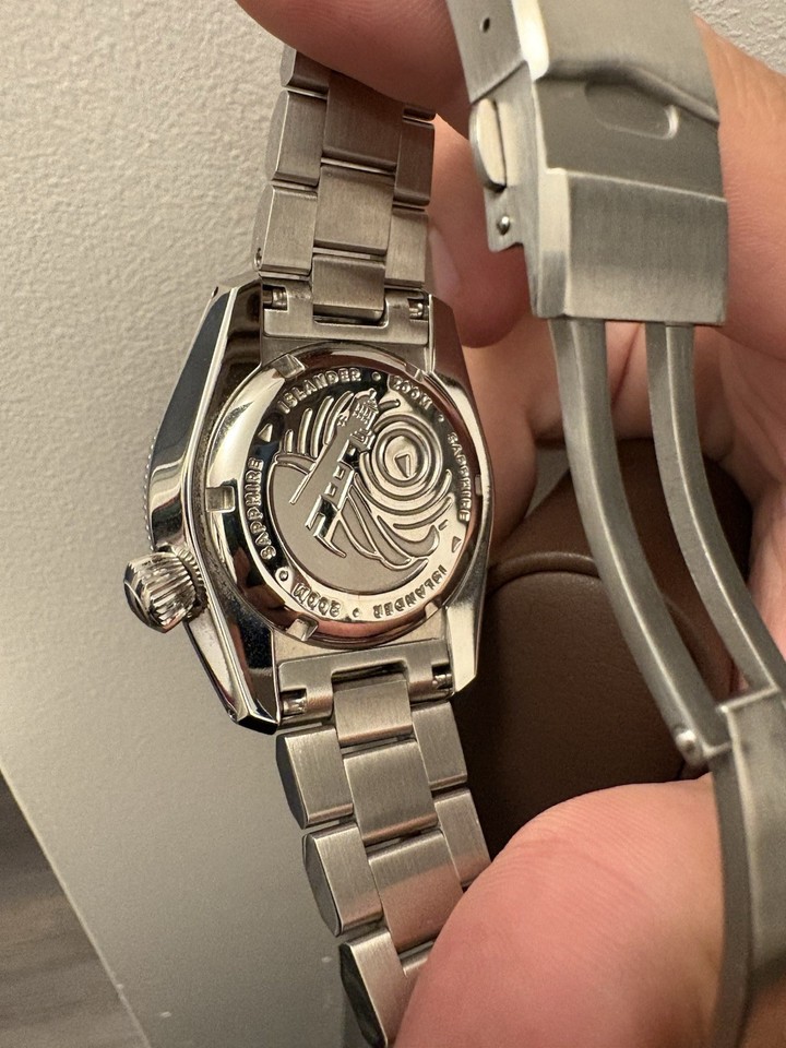 Islander JFK Automatic GMT Watch with White Cloud Dial and Pepsi Bezel ...