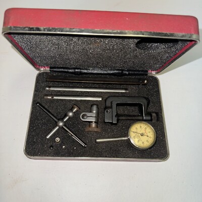 Vintage Starrett No.196 Universal Jeweled Dial Test Indicator Set In ...